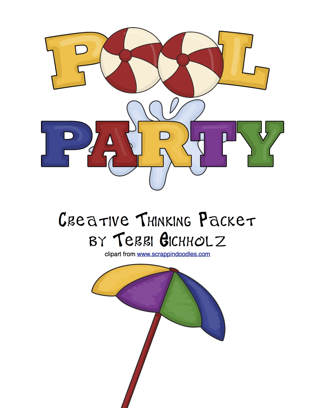 Summer Pool Party Creative Thinking Packet – Engage Their Minds